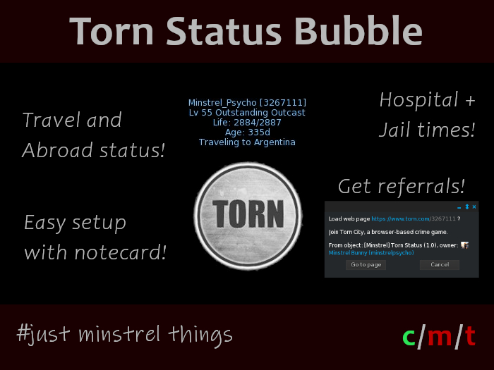 Second Life Marketplace - Torn Status Bubble